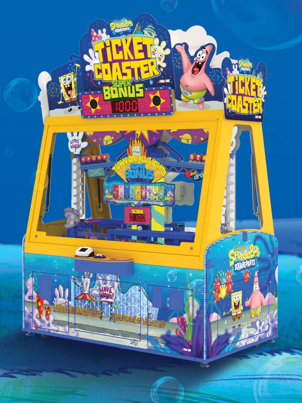 SpongeBob Ticket Coaster Arcade Game - Andamiro USA