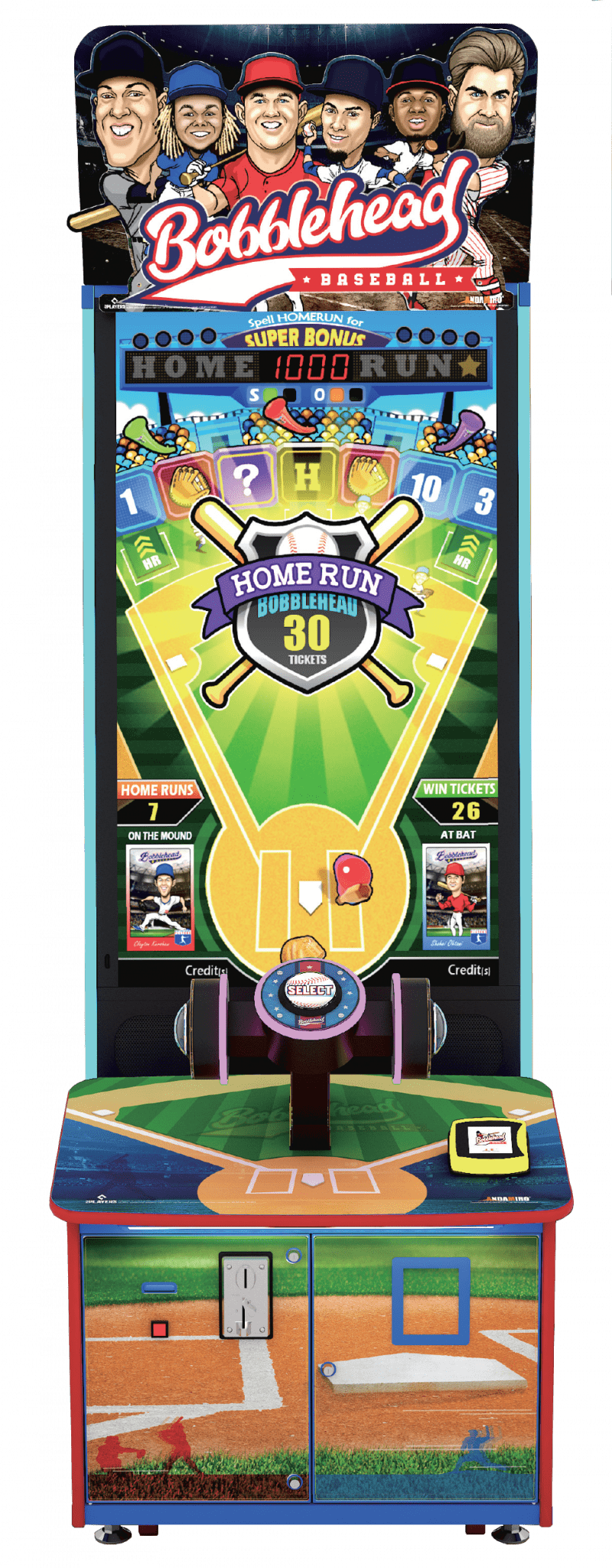 Bobblehead Baseball Arcade Game - Andamiro USA