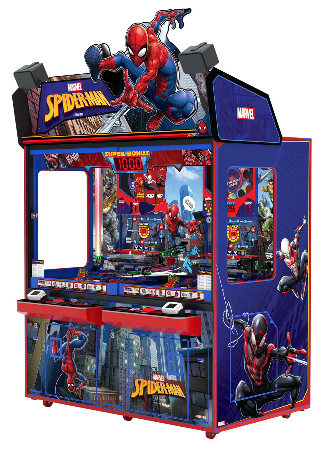 Spider-Man Coin Pusher Arcade Game - Andamiro USA
