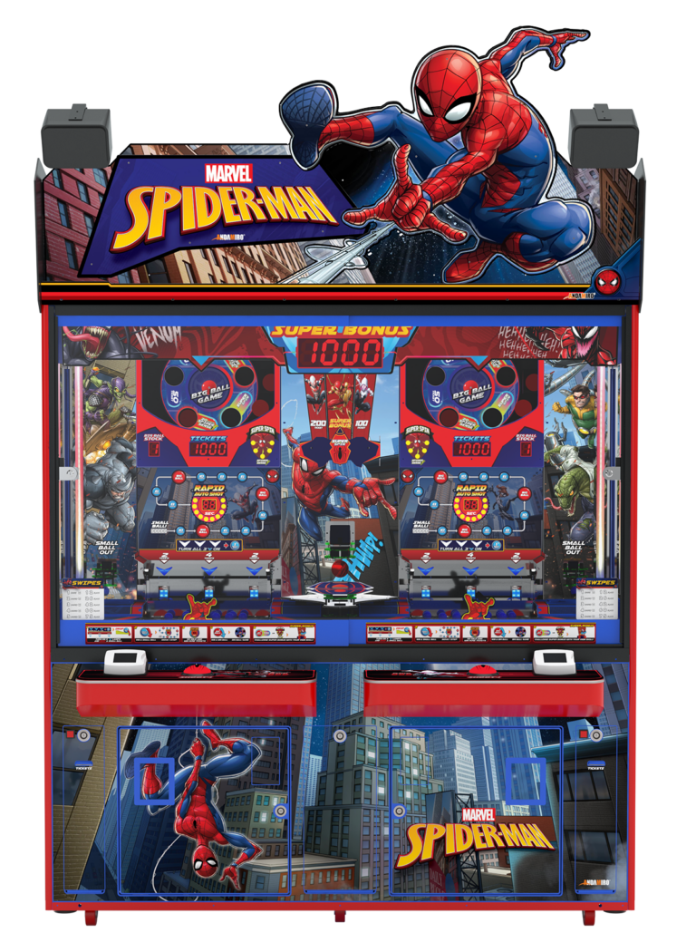 Spider-Man Coin Pusher Arcade Game - Andamiro USA